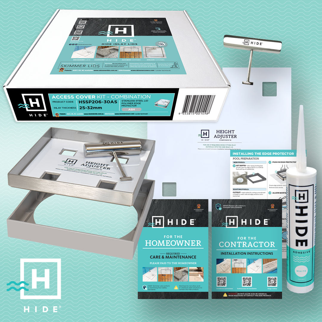 HIDE Access Cover Kits Stainless - Polymer Combination